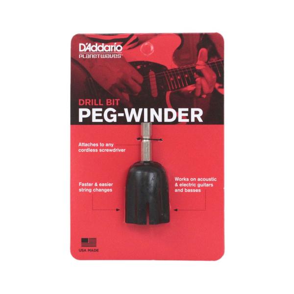 プラネットウェイブス PW-DBPW-01 DRILL BIT PEG WINDER ドライバー取り付け用 ペグワインダー ギターペグ回し Planet Waves by D'Addario。コードレスタイプのスクリュードライバーに取り付け...