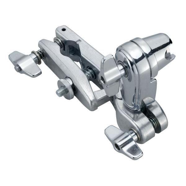 TAMA MC66 ドラム用クランプシンバルスタンドのパイプ等にLロッドなどを装着するユニバーサルクランプ。直径9mm〜12mmのロッド類とパイプを接続します。クランプ部は19.1mm〜28.6mm径に対応したFastClamp仕様。
