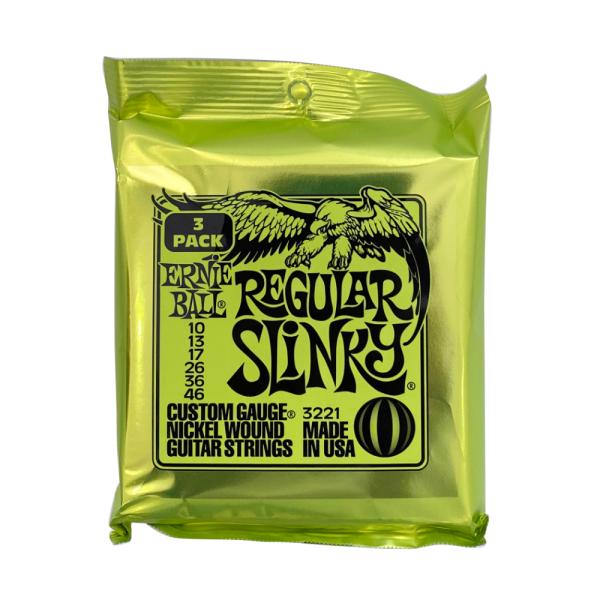 世界標準のギター弦といっても過言でない程、多くのギタリストに愛用されているスリンキー・シリーズに、3セット・パックが登場です。