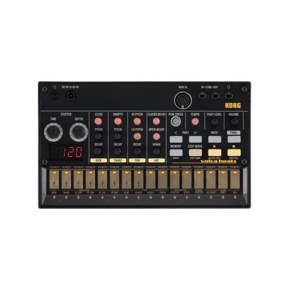 KORG volca beats アナログリズムマシン  アナログ・シンセ全盛期から30年以上経った現在でも決して手放せないアナログ・リズムマシンのサウンド。その密度のあるサウンドは、ギターやアコースティック・ドラムに負けることのない力強さ...