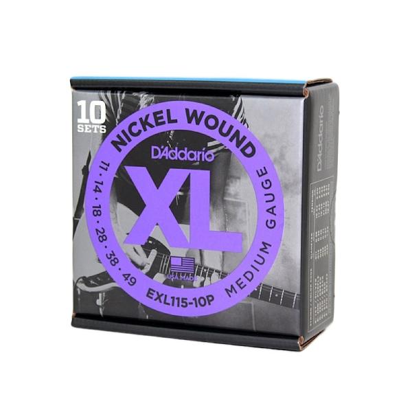 D'Addario EXL115-10P 10セットパック エレキギター弦