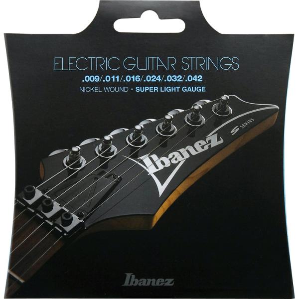 アイバニーズ 6弦 エレキギター弦 IEGS6 Nickel Wound 09-42 Super Light スーパーライトゲージ IBANEZ イバニーズ。Nickel Wound6弦エレキギター用Super Light.009/.011...