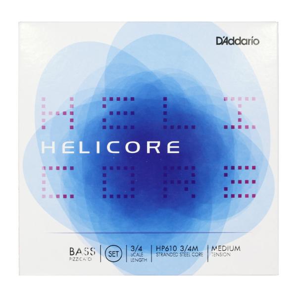D'Addario HP610 3/4M Helicore Pizzicato Bass Strings ウッドベース弦 セット弦Helicore Pizzicato Bass stringsはピッツィカート向きのコントラバス弦です。優れた...