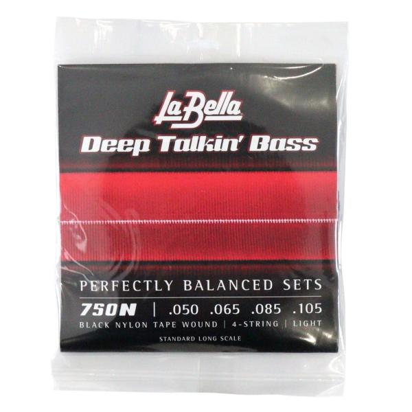 ラベラ 弦 1セット La Bella 750N Black Nylon Tape Wound 50-105 エレキベース弦通常のエレクトリックベースをはじめ、フレットレスベース、アコースティックベース等で素晴らしいサウンドが得られるブラッ...