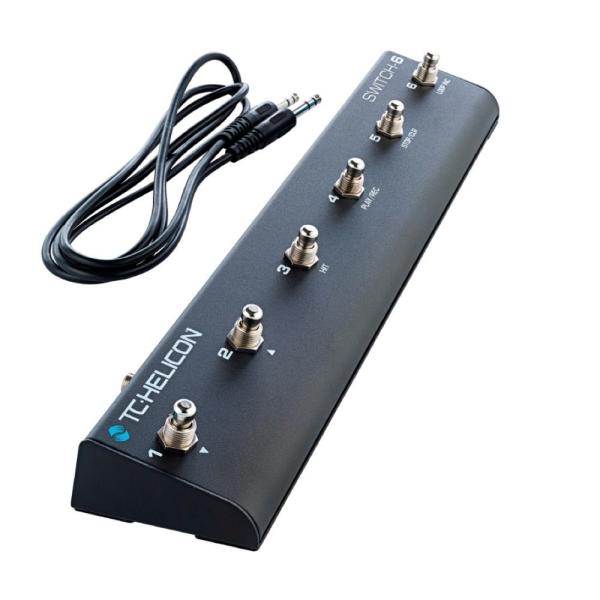 TC-HELICON（ティーシーヘリコン）Switch-6 リモート フットコントローラー 。TC-Helicon 社製マルチエフェクター機能拡張用リモート・フットコントローラー「Switch-6」に装備されている6つのフットスイッチには任...