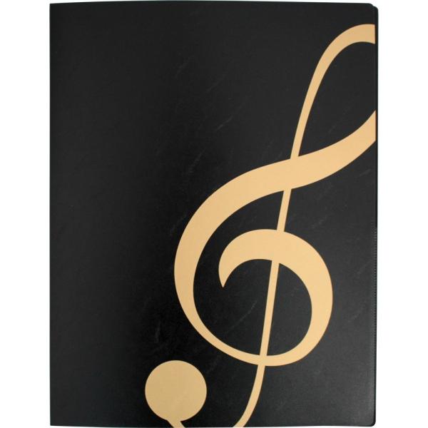 NAKANO FL-95/GC/BLG MUSICレッスンファイル ト音記号 ブラックゴールド楽譜や書類を簡単にファイリング！大人気のレッスンファイルです。サイドポケット式なので、書類が落ちにくいのが嬉しいポイント♪ 並べたときにも楽しめる...