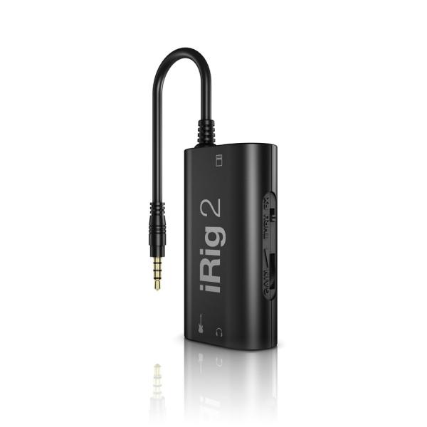 iRig 2は、この市場で最も高い人気を得てきたギター用モバイル・オーディオ・インターフェイス、iRigの後継機種です。iRigの使いやすさはそのままに、入力ゲイン調整用ダイヤル、アンプ接続用の1/4インチ標準アウト端子、そしてAndroi...