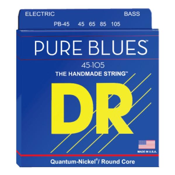 DR PURE BLUES PB-45 Medium エレキベース弦ピュアブルースシリーズは現代のベーシストのために開発された、エッジ感とパンチに温かさと太さを兼ね備えたサウンドの弦です。しなやかさを出すためにラウンドコアをチョイス、ワウン...