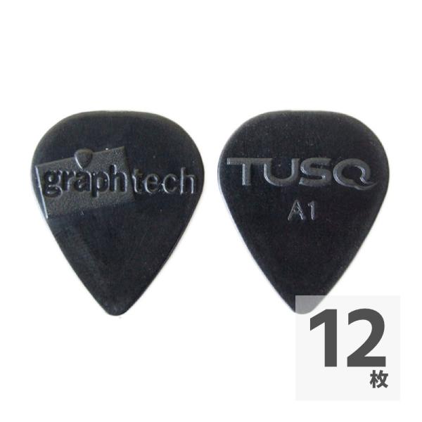 GRAPH TECH A1 0.68mm PQP-0068-B36 ×12枚TUSQ PICK Black ピックギターパーツ等でおなじみのTUSQを素材としたピック。TUSQの持つ骨や合成素材では得られない、さらに象牙にも勝るとも劣らない...