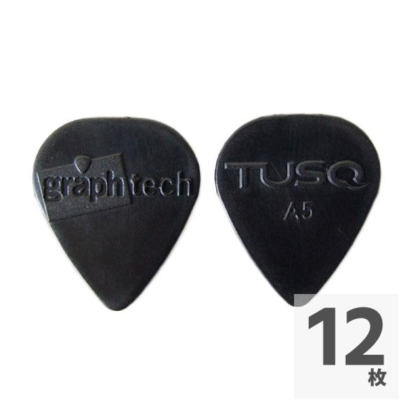 GRAPH TECH A5 1.00mm PQP-0100-B36 ×12枚TUSQ PICK Black ピックギターパーツ等でおなじみのTUSQを素材としたピック。TUSQの持つ骨や合成素材では得られない、さらに象牙にも勝るとも劣らない...