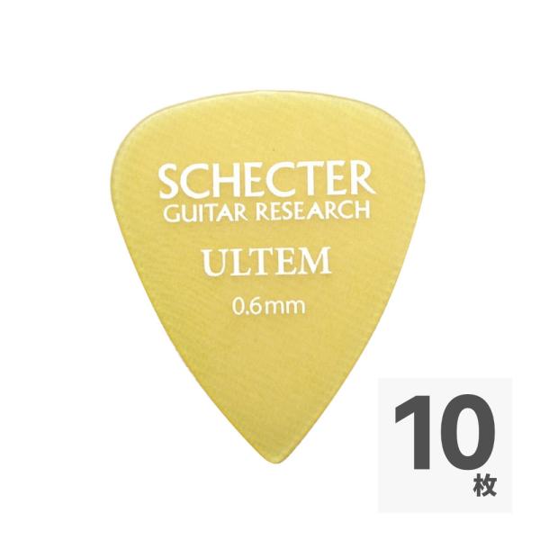 SCHECTER SPT-06-UL ティアドロップ型 0.6mm ウルテムピック×10枚人の爪やべっ甲に近い素材として知られる「ウルテム素材」は、従来の素材に比べて削れにくいのが特徴です。また、弦を弾いたときのアタックに優れ、音の粒立ちや...
