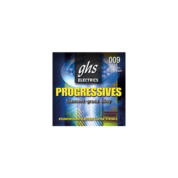 GHS PRXL 09-42 Progressives Series×6SET エレキギター弦非常に軽くて丈夫な弦。研究を重ねた独自開発の\”フィラメント・グレード・アロイ\”と言う磁気を帯びた合金製のワイアーの採用により、ロングサスティー...
