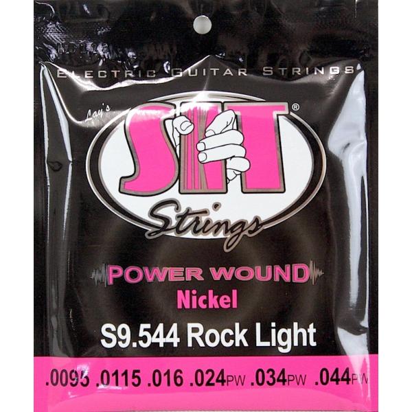 SIT STRINGS（エスアイティストリングス）S9.544 ROCK LIGHT エレキギター弦×6セット 。ジャンルを問わずオールマイティーに使えるニッケルプレーテッド・ワウンド弦です。すべての音域においてバランス良く鳴り、クセがない...