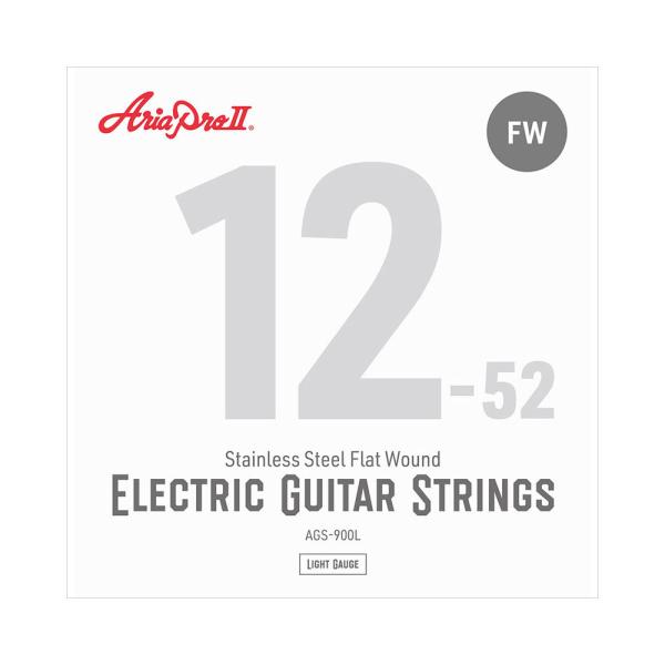 AriaProII AGS-900L FW ジャズギター弦×3SET※製造時期によって掲載画像とデザインが異なる場合がございます。あらかじめご了承ください。AriaProIIのエレキギター弦です。6角芯を採用。・ステンレススチール・フラット...