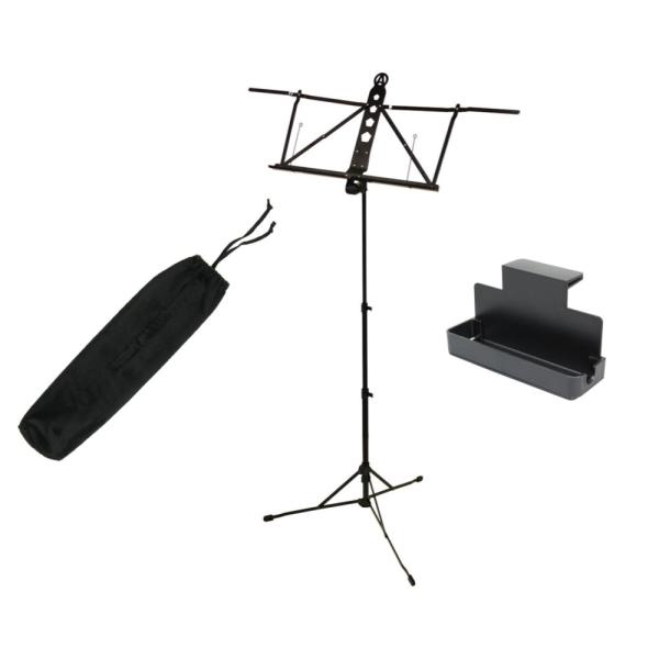 ARIA AMS-100 譜面台 Dicon Audio MS-TRK 譜面台トレイラック付きセット  譜面台とあると便利な譜面台トレイラックのセット商品です。  ARIA AMS-100 譜面台 軽量・ 約650ｇのアルミニウム製譜面台。...