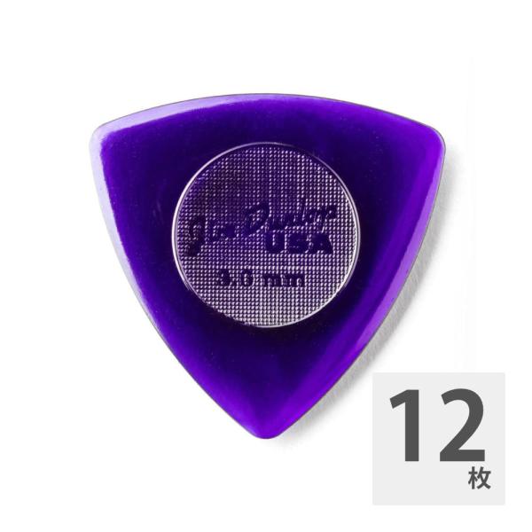 ギターピック 12枚 セット ジムダンロップ 3.0mm 473R TRI STUBBY JIM DUNLOP ジムダン。厚めのボディーで鋭いトップを持ち、ベーシストに支持の多いモデル。中心部が窪んでいるのでグリップ感も良好です。カラー：ダ...
