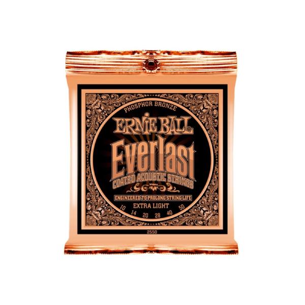 ERNIE BALL 2550 Everlast Coated PHOSPHOR BRONZE EXTRA LIGHT アコースティックギター弦 ×3セット※3セットでの販売となります。EVERLAST(エヴァーラスト)は、アーニーボールが...