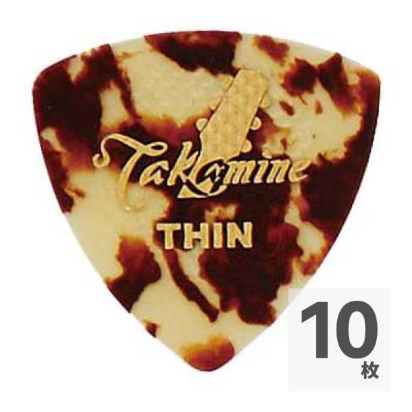 ギターピック 10枚 セット タカミネ THIN セルロイド トライアングル P1T TAKAMINE。反発性に富む、最も標準的なピック素材。ソフトな感触の凸型ラバー・グリップ加工により、適度な滑り止め効果も得られます。素材：セルロイド形状...