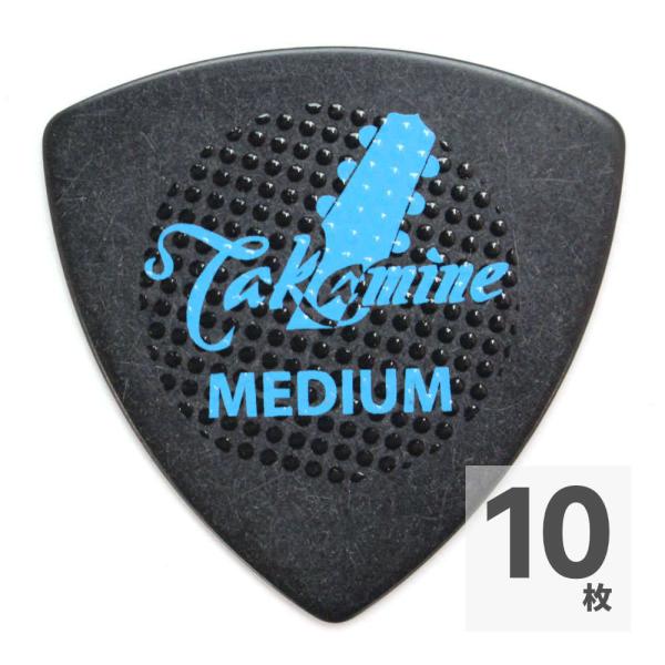 ギターピック 10枚 セット タカミネ MEDIUM トライアングル P3B ポリアセタール TAKAMINE。セルロイドより強度を持つ芯のあるサウンドが得られる素材。特有のサラサラした手触り通り、ピッキング時のスクラッチ・ノイズが少ないピ...