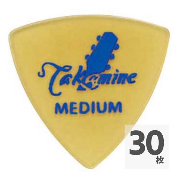 ギターピック 30枚 セット タカミネ トライアングル MEDIUM P5 MEDIUM ウルテム TAKAMINE。鼈甲の特性に最も近いテイストが得られる樹脂。ピック本体の反発に頼らないピッキングの方やトレモロのように細かい連続ピッキング...