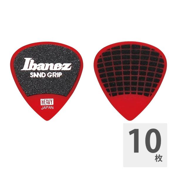 ギターピック 10枚 セット アイバニーズ 1.0mm ヘビー PA16HSG-RD HEAVY グリップウィザード IBANEZ イバニーズ。グリップ部分のパターンを改め、一層グリップ力を高めたグリップ・ウィザード・シリーズ・ピック、サン...
