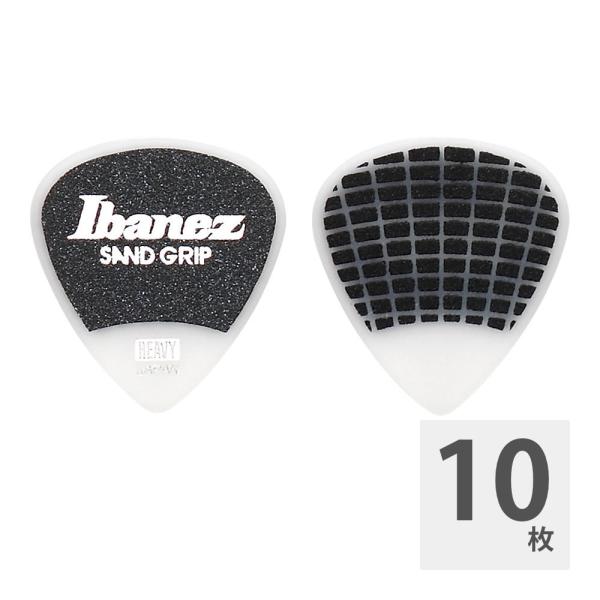 ギターピック 10枚 セット アイバニーズ 1.0mm ヘビー PA16HSG-WH HEAVY IBANEZ イバニーズ。グリップ部分のパターンを改め、一層グリップ力を高めたグリップ・ウィザード・シリーズ・ピック、サンド・グリップ・モデル