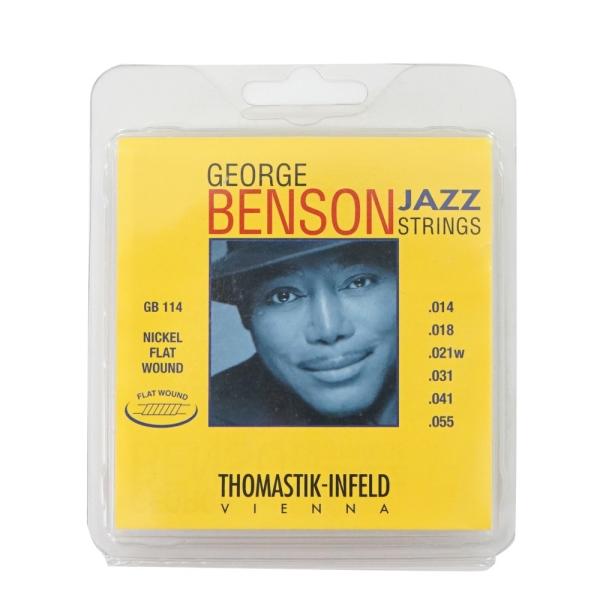 Thomastik-Infeld GB114 GEORGE BENSON JAZZ STRINGS Flat Wound フラットワウンドギター弦×3セット。ジョージ・ベンソン・ジャズ弦はそのダイナミクスをゼロベースからオリジナルにデザイン...