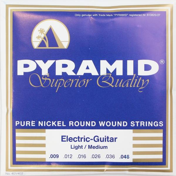 PYRAMID STRINGS EG Pure Nickel 009-046 エレキギター弦×3セット。"PYRAMID Electric Guitar Pure Nickel Round Wound Strings"最上級の素材を用いて製...