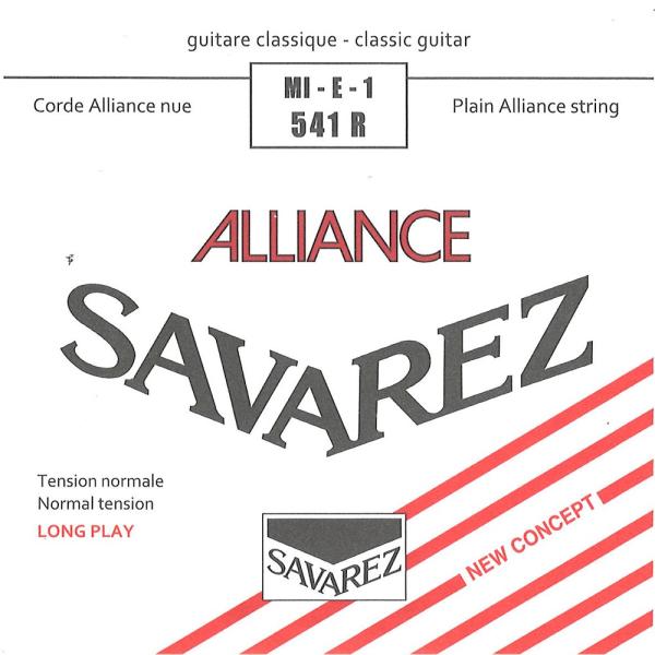 サバレス 弦 バラ弦 1弦 SAVAREZ 541R ALLIANCE Normal tension×5本 クラシックギター弦 アリアンス ノーマルテンション  フランスの「サバレス」は正確なピッチを誇る高音弦と、音量豊かでレスポンスの速い...