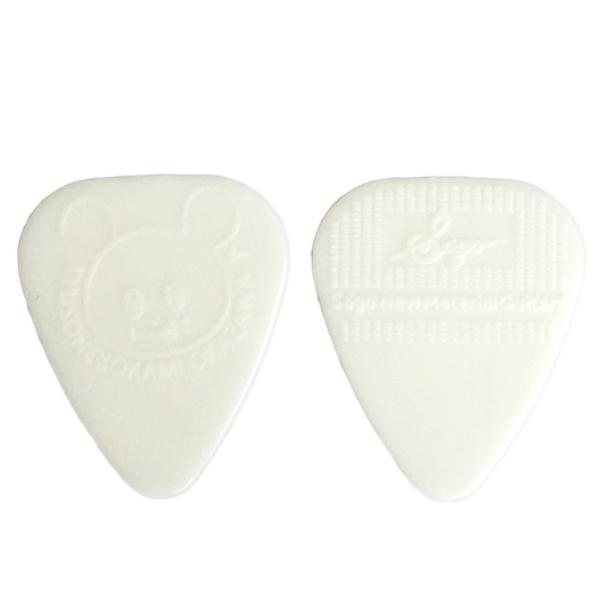 Sago キュウソネコカミ オカザワ カズマ モデル ピック Medium/White×10枚。 Medium/White大人気バンド、キュウソネコカミのギタリストのオカザワ カズマ氏のシグネイチャーピックに新色が登場いたしました！