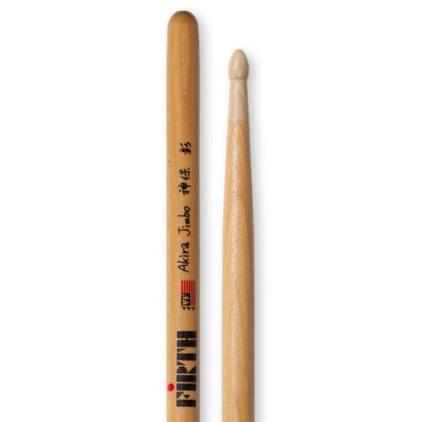 VIC FIRTH VIC-AJ AKIRA JIMBO ドラムスティック×6セット。Vic Firth Signature SeriesAKIRA JIMBOサイズ：14.4×406mm材質：ヒッコリー※6セットでの販売です。