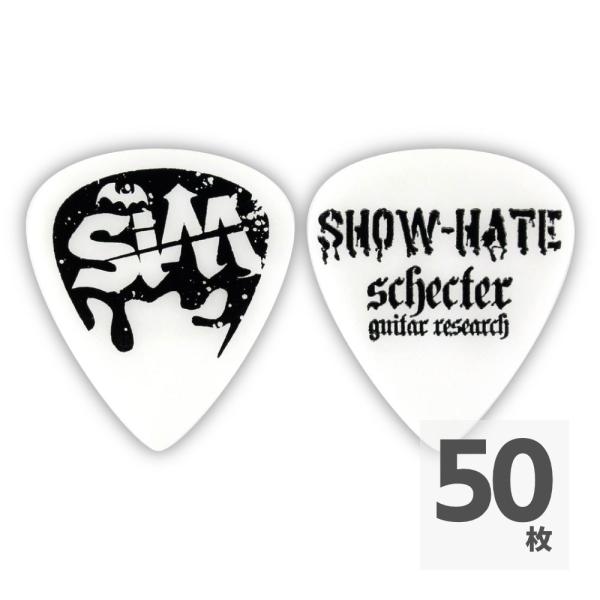 SCHECTER SPA-SM/SH SiM SHOW-HATEモデル ギターピック×50枚。SCHECTER SPA-SM/SH SiM SHOW-HATEモデル ギターピックSiMのギタリスト、SHOW-HATEモデルのピックです。※5...