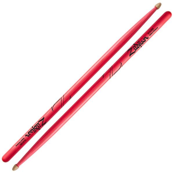 ジルジャン ZILDJIAN LAZLZ5AACDGP Hickory Series 5A ACORN WOOD NEON PINK DRUMSTICK ドラムスティック×6セット。