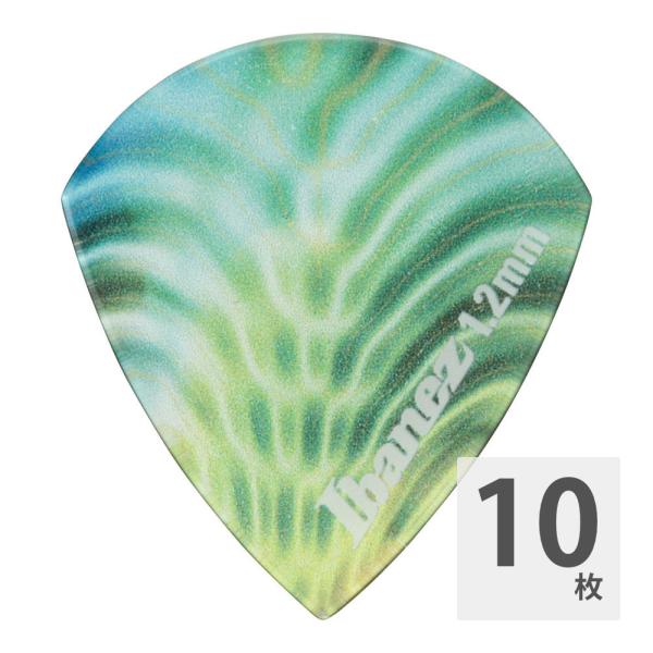 ギターピック 10枚 セット アイバニーズ 1.2mm CP18XH-P7 KALEIDO IBANEZ イバニーズ。KALEIDOシリーズのピックは、「Tritan」と呼ばれるコポリエステル素材を使用したピック。「Tritan」は、ギター...
