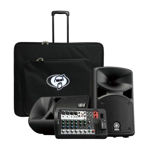 ポータブルPAシステム「STAGEPAS 400BT」に専用のキャリーケース「PROTECTION racket 7279-76」をお付けしたセットです。