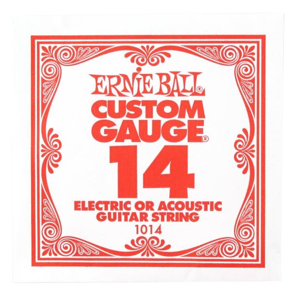 アーニーボール アコギ弦 / エレキギター弦 バラ 6本セット ゲージ：014 1014 PLAIN STEEL ギター 弦 バラ売り ERNIE BALL。特殊な配合で仕上げたスズ・メッキ・ハイカーボン・スティールは、エレクトリックだけで...
