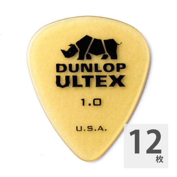 ギターピック 12枚 セット ジムダンロップ 1.00mm 421R ULTEX STD JIM DUNLOP ジムダン。ジムダンロップのアルテックスピックです。スタンダードシェイプ。厚さ：1.0mm12枚での販売です。