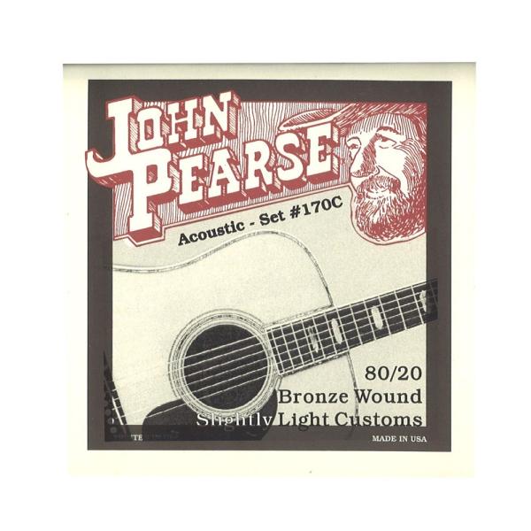 John Pearse String 170C アコースティックギター弦 11-52×6セット。＜170 カスタムセット＞1弦：.0112弦：.0153弦：.022W4弦：.030W5弦：.042W6弦：.052W※6セットでの販売です。