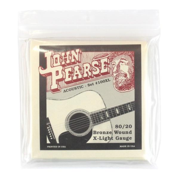 John Pearse String 100XL アコースティックギター弦 10-47×3セット。John Pearse String 100XL アコースティックギター弦 10-47＜100XL エクストラライト＞1弦：.0102弦：.0...