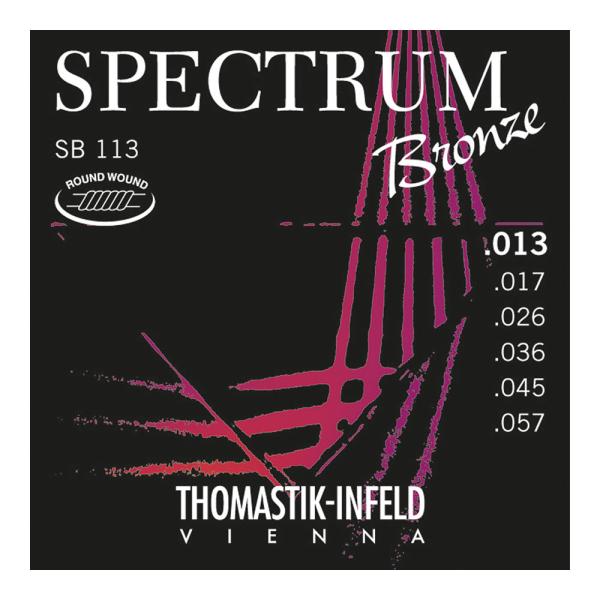 Thomastik-Infeld SB113 Spectrum Bronze 13-57 アコースティックギター弦×3セット。Thomastik-Infeld SB113 Spectrum Bronze 13-57 アコースティックギター弦...
