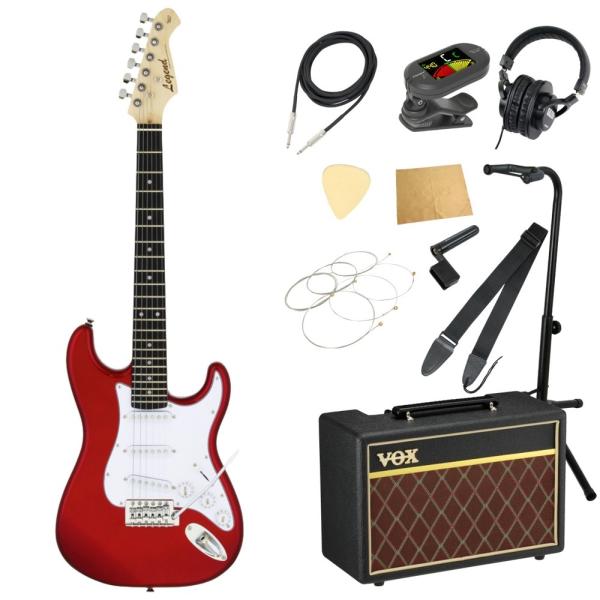 エレキギター 入門セット レジェンド ミニエレキギター LST-MINI CA VOXアンプ付き 11点セット LEGEND ギター 初心者セット。※ギター本体、アンプ以外の小物類に関しては、用途は同じですが掲載画像の製品と異なる場合がござ...
