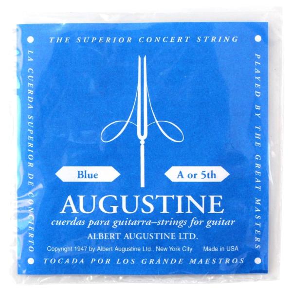 AUGUSTINE BLUE 5弦 クラシックギター弦 バラ弦×2本。AUGUSTINE BLUE 5弦 クラシックギター弦 バラ弦オーガスチン ブルー シリーズです。輝かしい音色と耐久性を誇るナイロン弦を世界で初めて開発、またたくまにギタ...