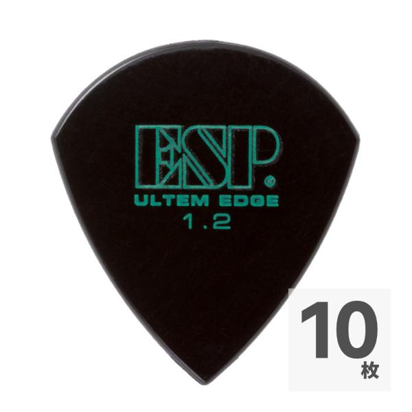 ギターピック 10枚 セット イーエスピー 1.2mm PJ-UE12 ULTEM EDGE ESP。通常ピックは研磨処理を行いエッジ部分を丸めますが、このEDGEシリーズでは弦に触れる最も重要な部分であるエッジを限りなく残すように製作して...