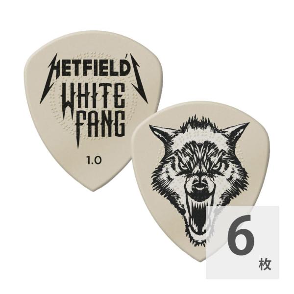 JIM DUNLOP PH122 1.0mm Hetfield'S White Fang Custom Flow Pick ギターピック×6枚。James Hetfieldの激しいリフワークに耐えうる素材としてFlowをチョイス。表面に施さ...
