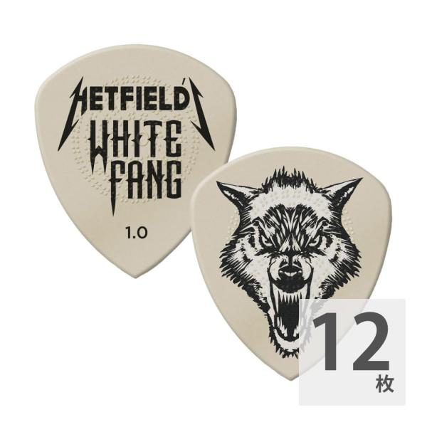 JIM DUNLOP PH122 1.0mm Hetfield'S White Fang Custom Flow Pick ギターピック×12枚。James Hetfieldの激しいリフワークに耐えうる素材としてFlowをチョイス。表面に施...