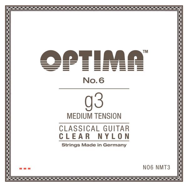 Optima Strings No6.NMT3 Nylon G3 Medium 3弦 バラ弦 クラシックギター弦×3本。Optima Strings No6.NMT3 Nylon G3 Medium 3弦 バラ弦 クラシックギター弦ドイツの...