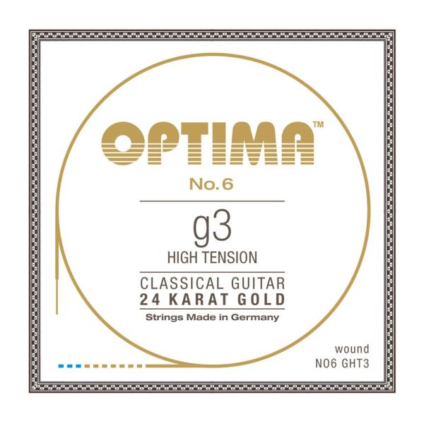 Optima Strings NO6.GHT3 No.6 24K Gold G3 High 3弦 バラ弦 クラシックギター弦×3本。Optima Strings NO6.GHT3 No.6 24K Gold G3 High 3弦 バラ弦 ク...