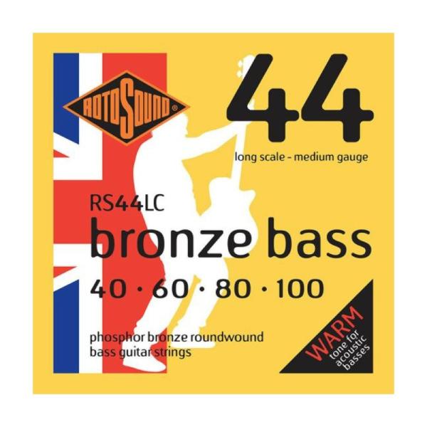 ロトサウンド ベース弦 2セット RS44LC Bronze Bass 44 Medium 40-100 LONG SCALE アコースティックベース弦×2セット ROTOSOUND 【Bronze Bass 44 Medium Phosp...
