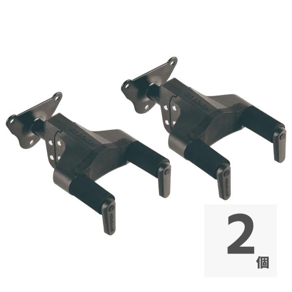 ハーキュレス HERCULES GSP39WB PLUS ギターハンガー×2個セット  ソリッドボディーギターに適したショートネックのハンガー。壁にネジ止めするタイプです。AS-yoke機能により片連ペグタイプのヘッド形状でも垂直に保持され...