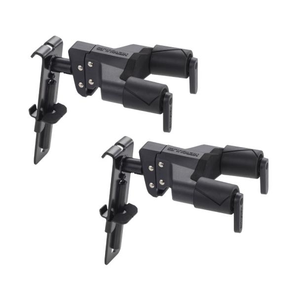 ギターハンガー 2個セット ハーキュレス HERCULES GSP39HB PLUS ギタースタンド 複数 壁掛け。ソリッドボディーのギターやベースに適したショートネックのハンガー。セキュリティロック付きグリッドウォールマウントタイプです。...